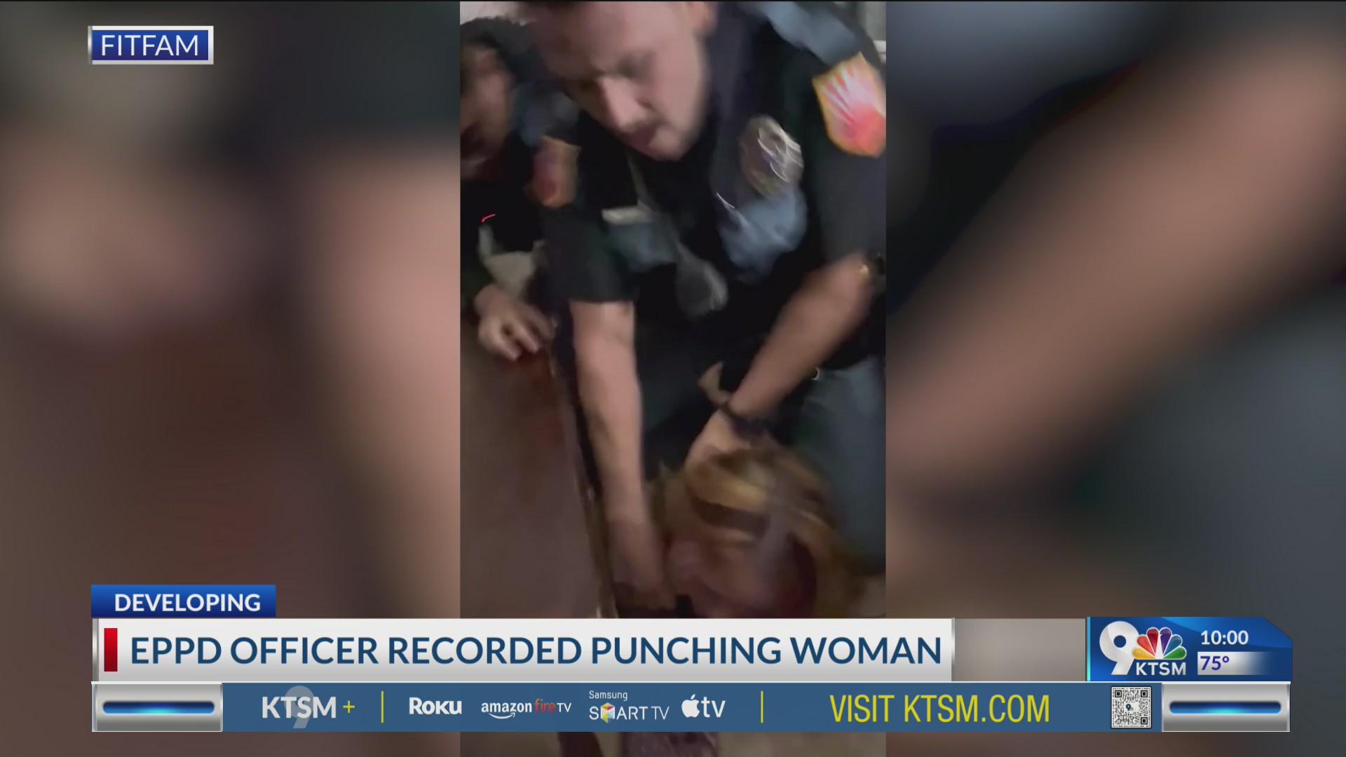 Officer recorded punching woman during arrest