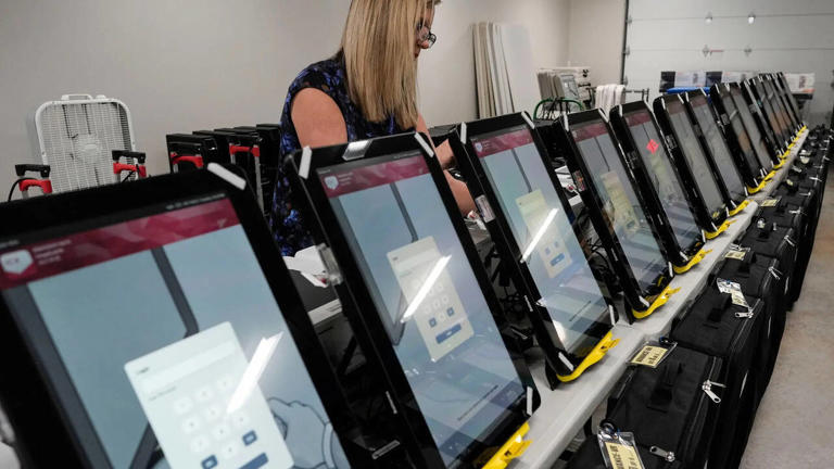 Georgia lawmakers conclude session amid voting machine dispute