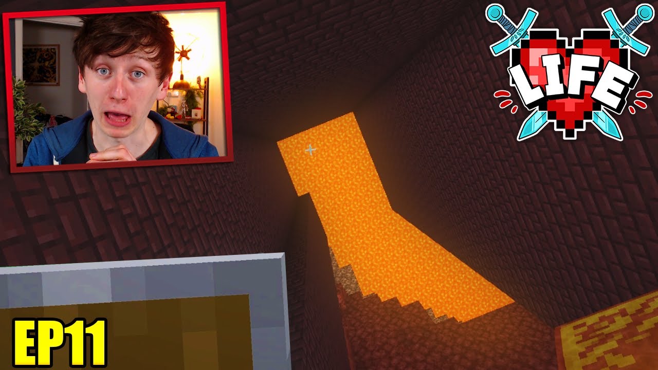 Minecraft X Life SMP ep11 - Jumping in lava in the Nether!