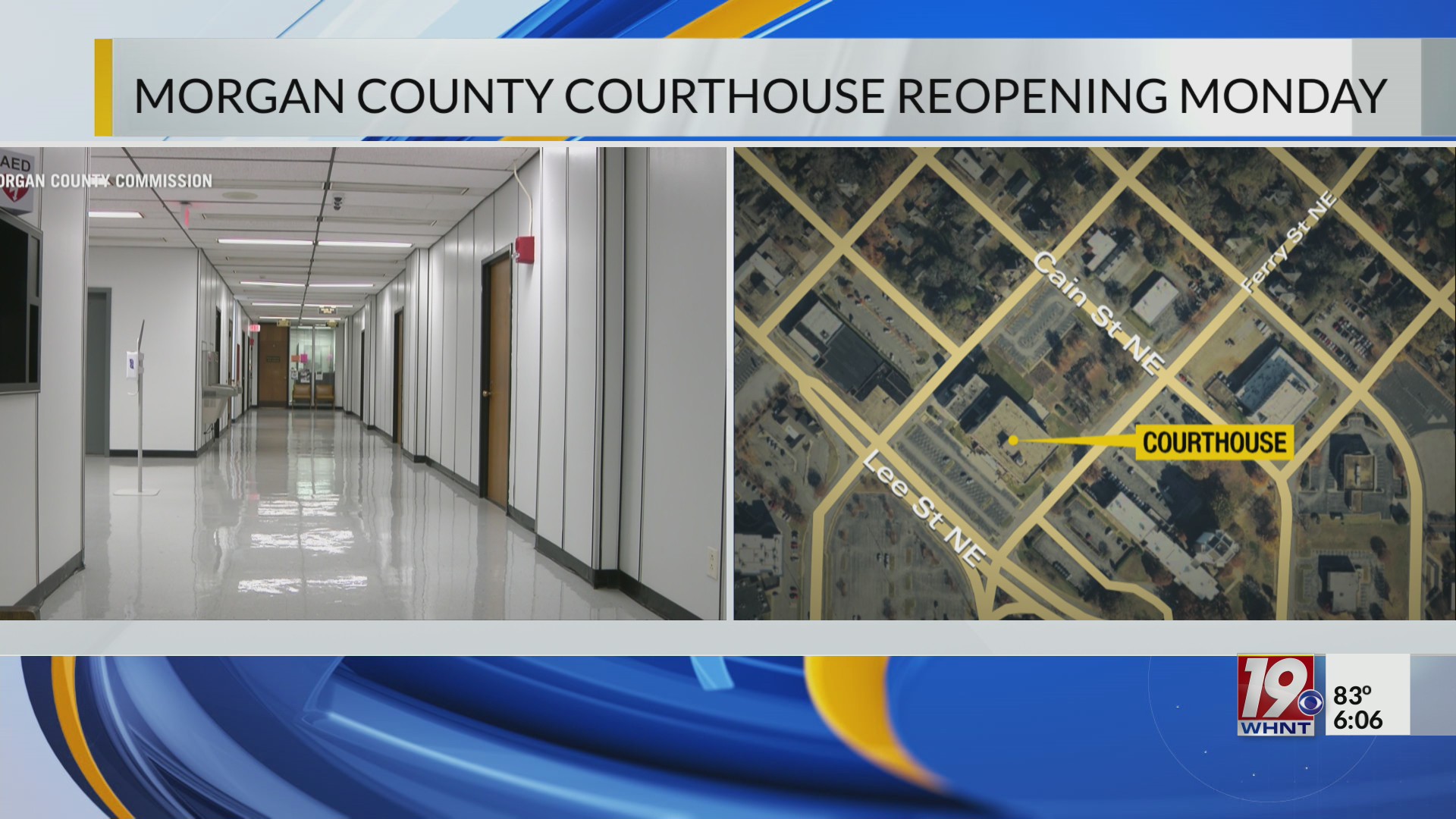 Morgan County Courthouse reopening Monday | April 3, 2026 | News 19 at ...