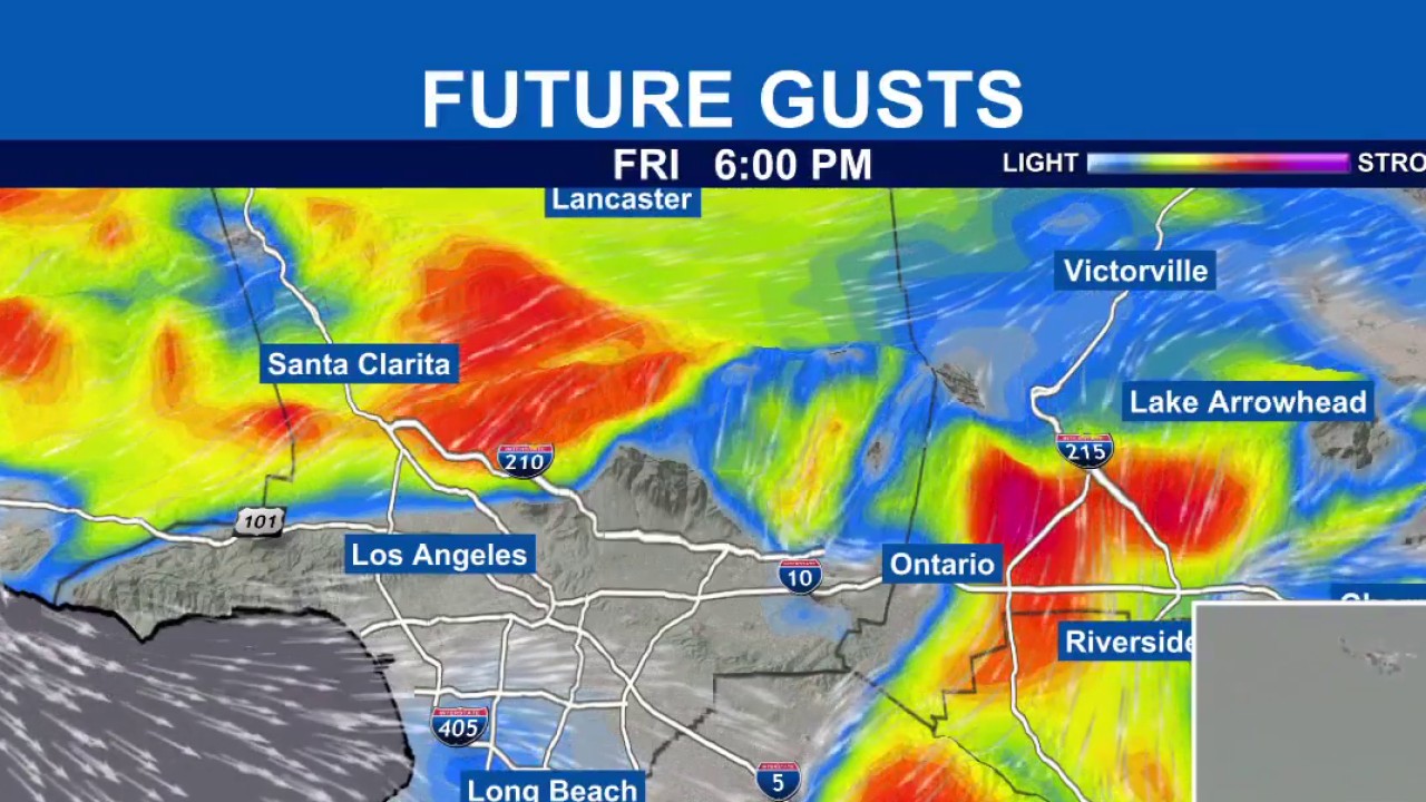 High wind warnings issued across SoCal