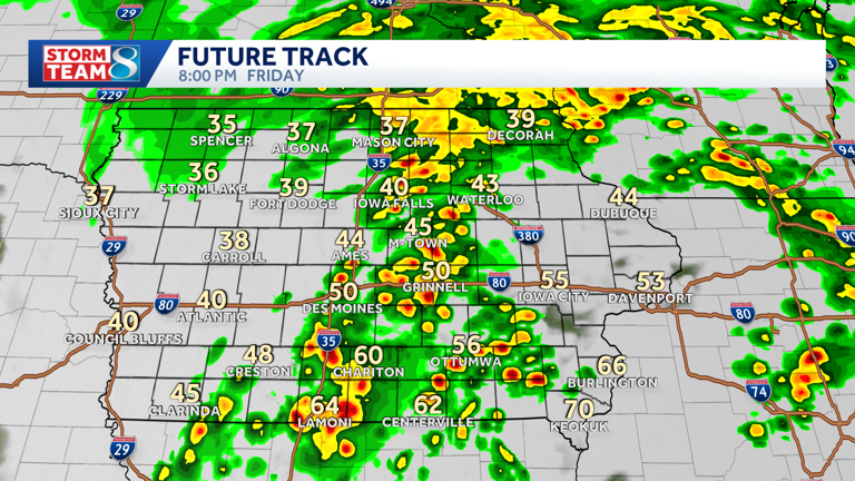 Iowa weather: Scattered storms this evening with decreasing severe risk