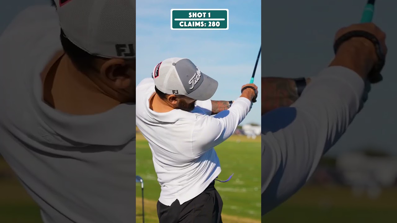 I dared John to hit 280 yards! 🌟
