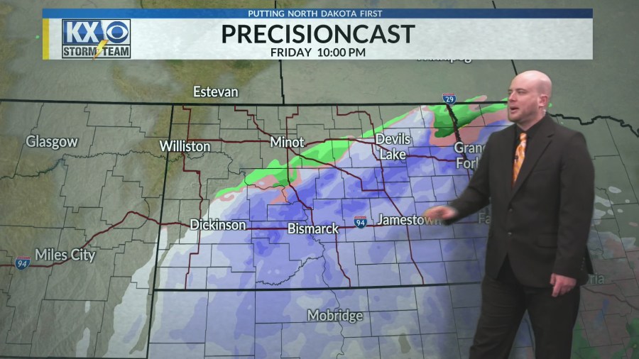 Friday evening temperature touch with meteorologist Kenny Miller