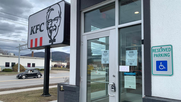 KFC in Rutland permanently closed