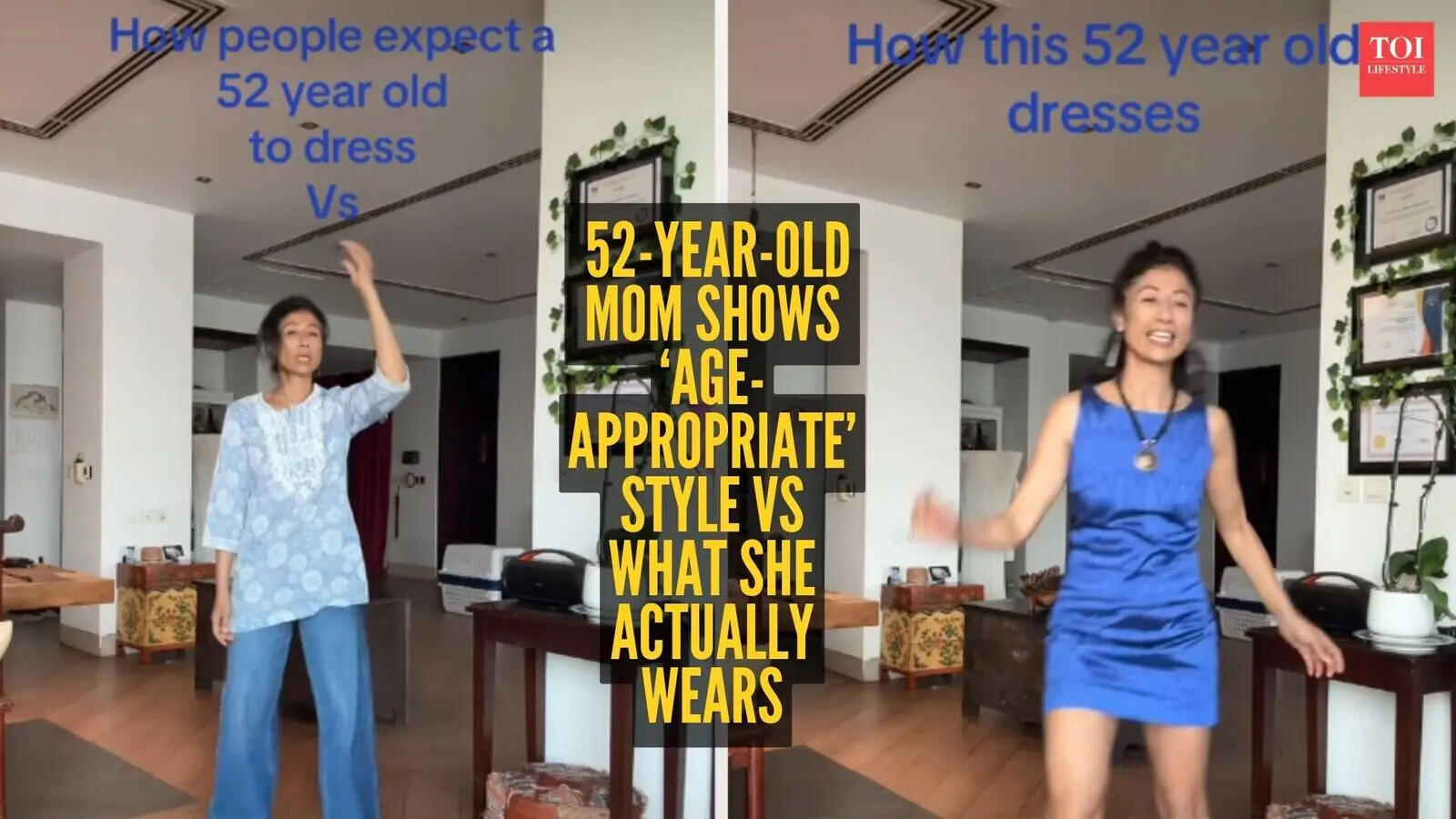 Viral video: 52-year-old mom breaks stereotypes with 'expected vs ...