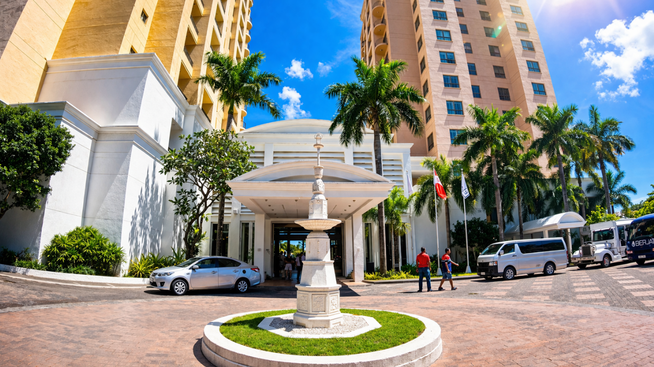 En spasertur på Movenpick Resort Mactan Cebu Filippinene (4K)