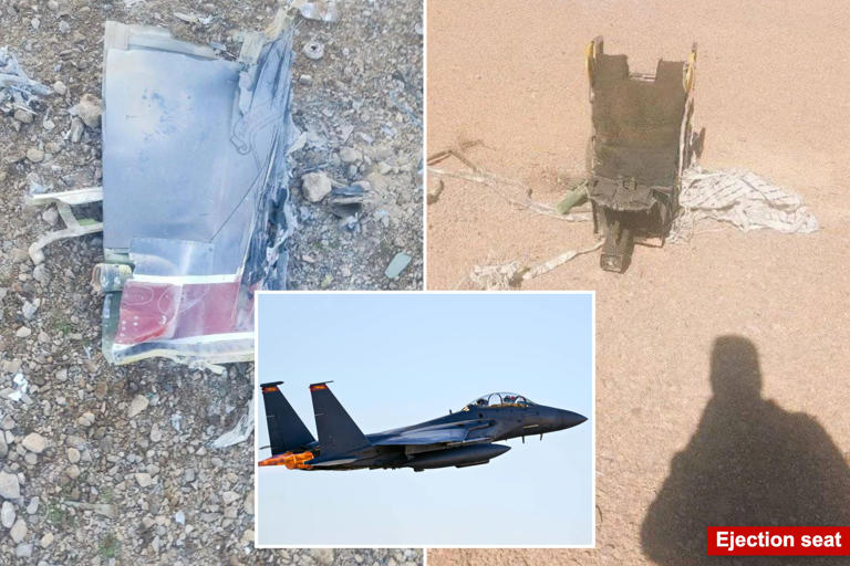 Desperate search for missing pilot of F-15E jet downed by Iran ...