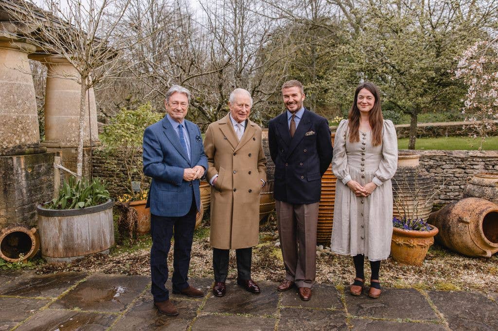 Beaming King Charles and Sir David Beckham are closer than ever as they ...