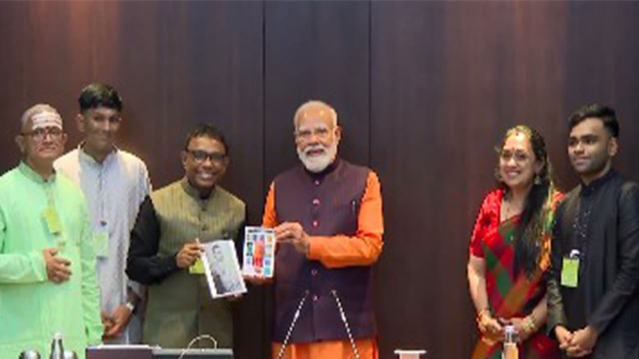 PM Modi explores Gamaka box notation system with composer in Chennai