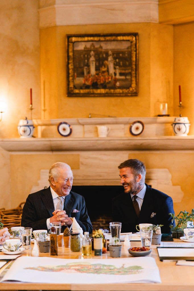 Beaming King Charles and Sir David Beckham are closer than ever as they ...