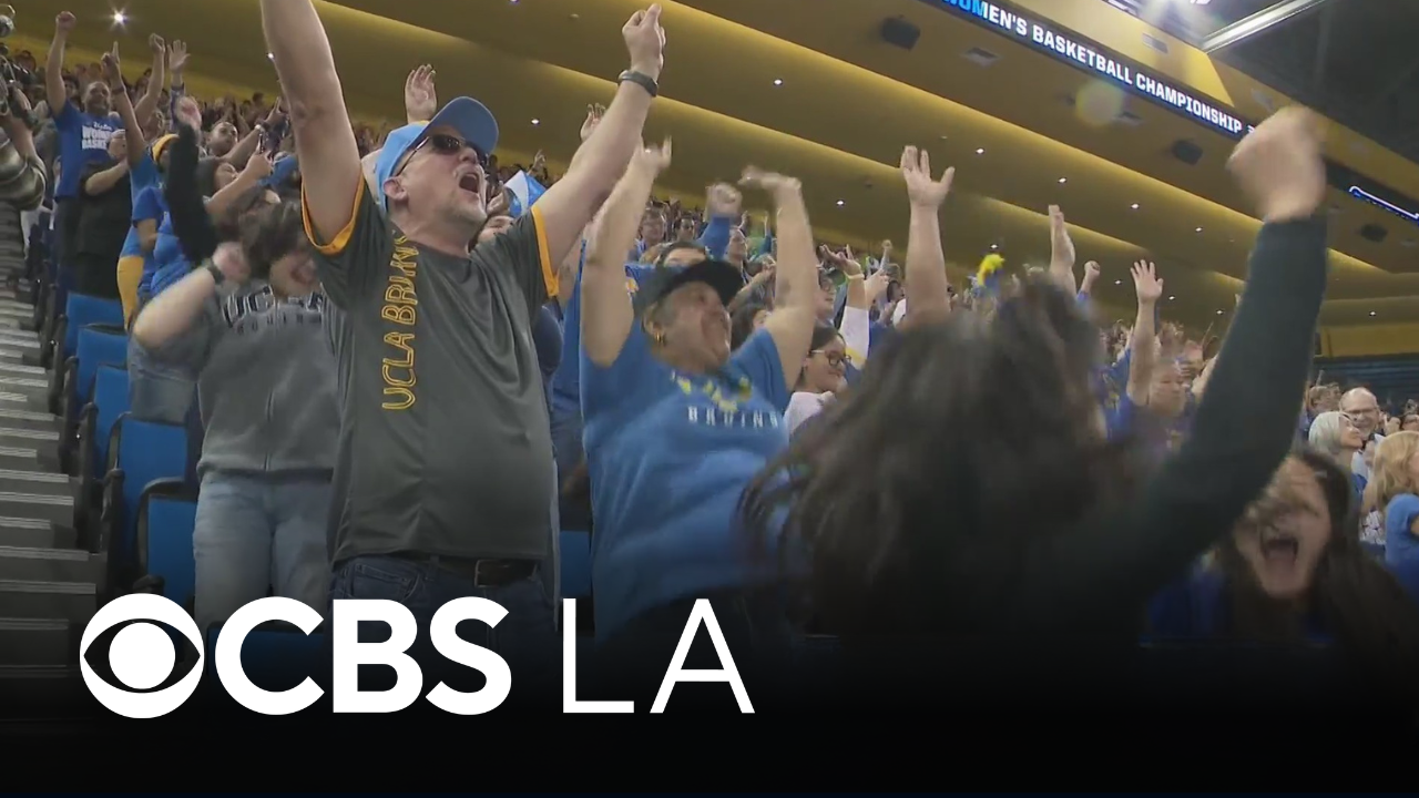 UCLA fans celebrate women's national championship game birth from ...