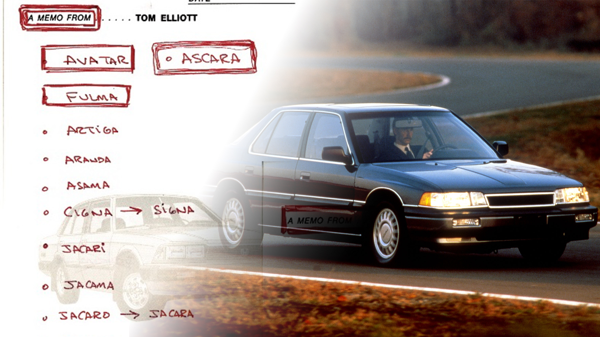 Artiga, Jacama, Avatar? Get a load of the rejected names for Acura