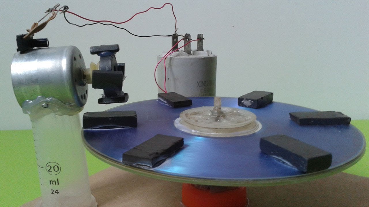 Build a simple DIY magnetic generator with repurposed materials!