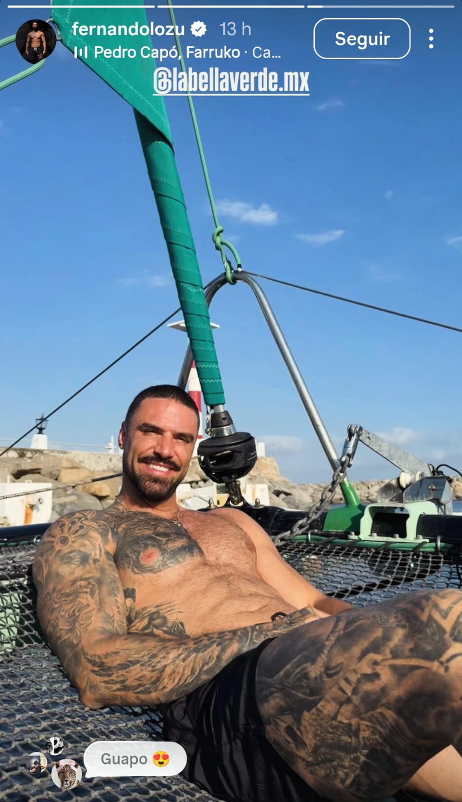 Fernando Lozada reaparece disfrutando de sus vacaciones de Semana Santa ...