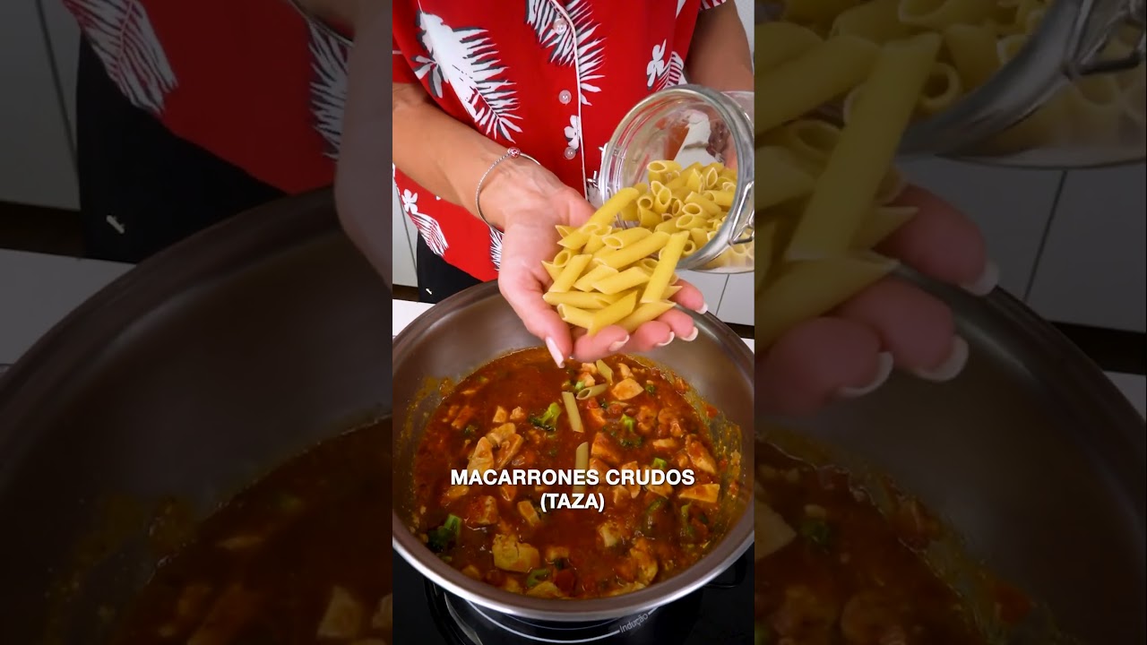 ¡Esta pasta es deliciosa y muy completa! (Hecho en una olla)