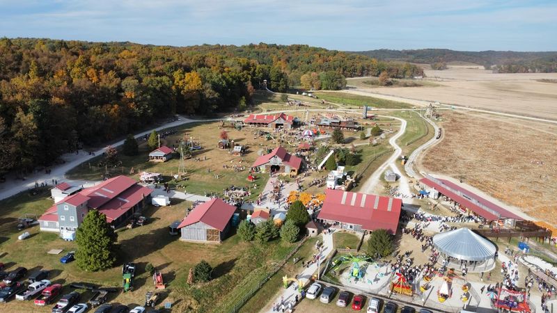 This Indiana farm features a real miniature train ride that travels ...
