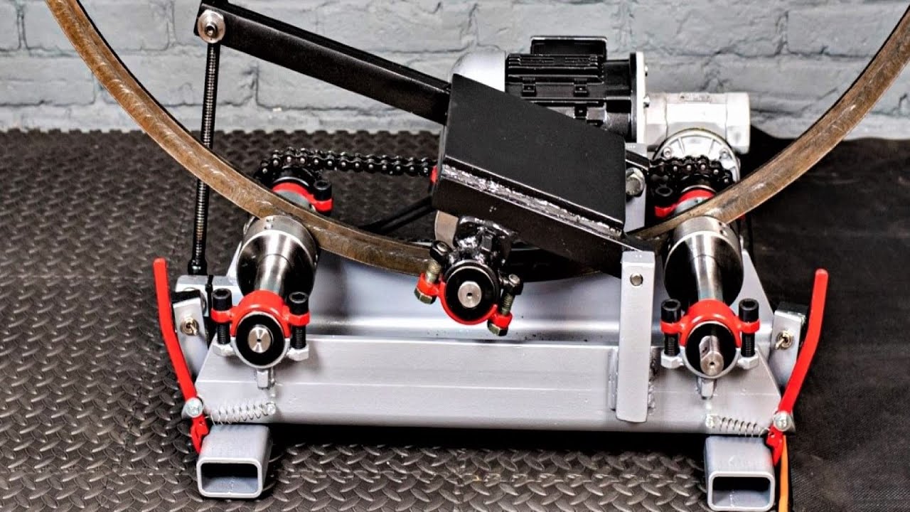 DIY ring roller: Building a powerful metal bending machine from scrap