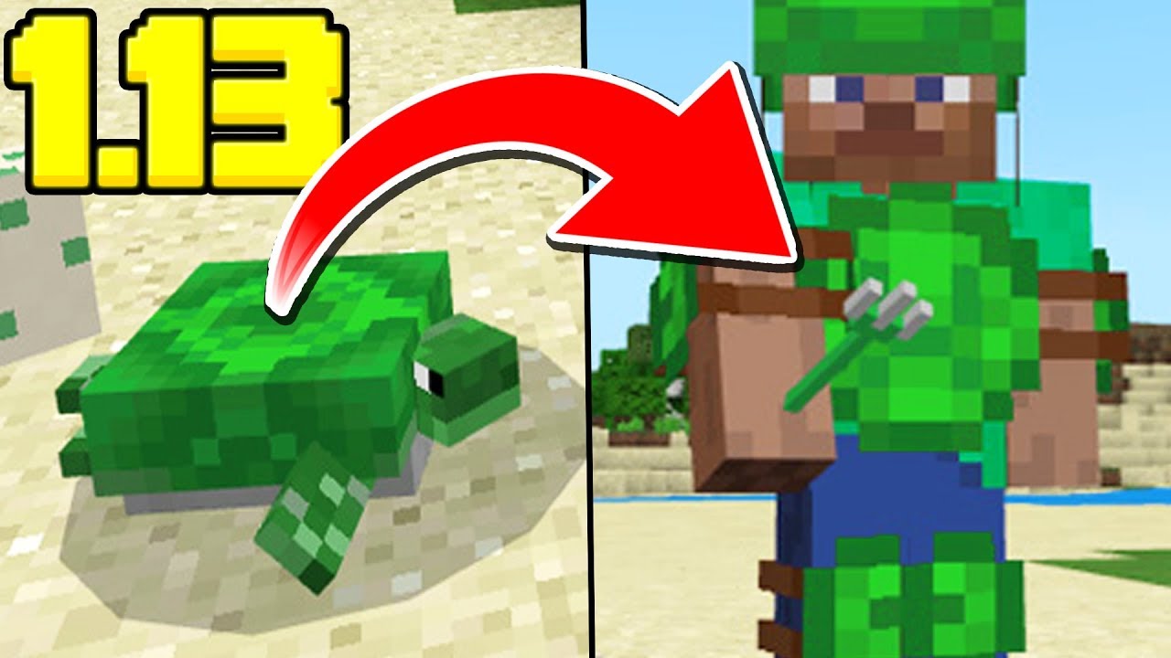 A look at the secret turtle armor discovered in the new Minecraft update