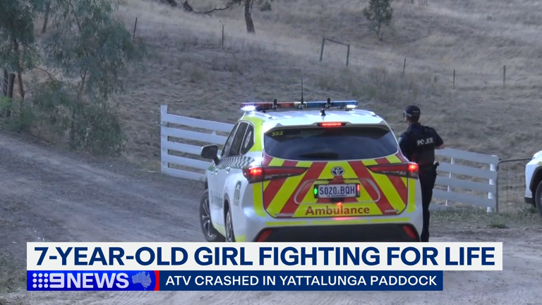 Girl, 7, fighting for life after Adelaide crash