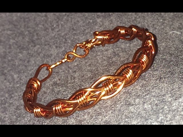 DIY copper wire bracelet: Easy step-by-step wire wrapping tutorial