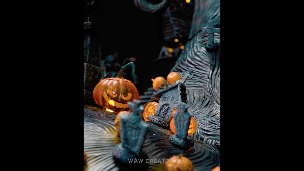 Building Halloween Town where the night comes alive