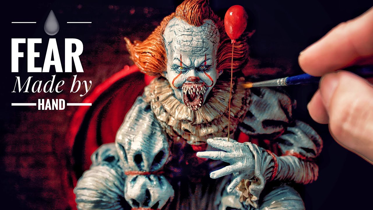 Handcrafting a spooky Pennywise diorama: miniature IT movie scene reveal!