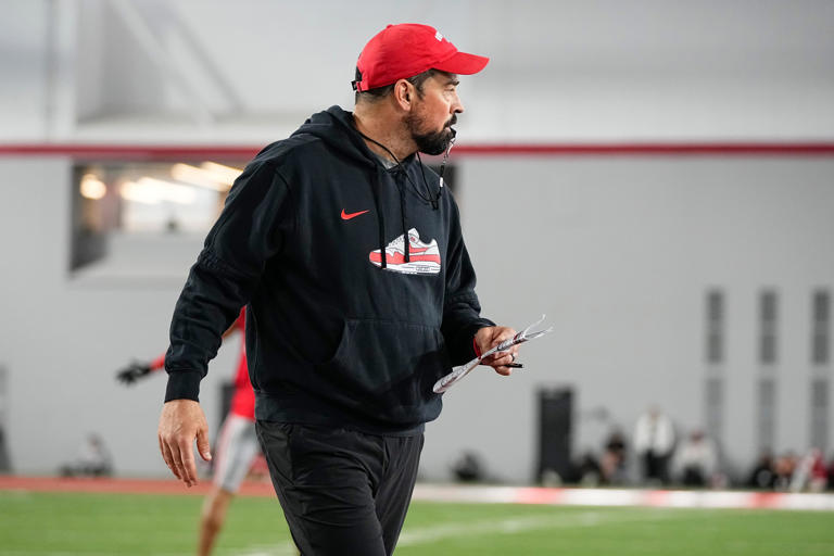 Ohio State football head coach Ryan Day provides midway spring update