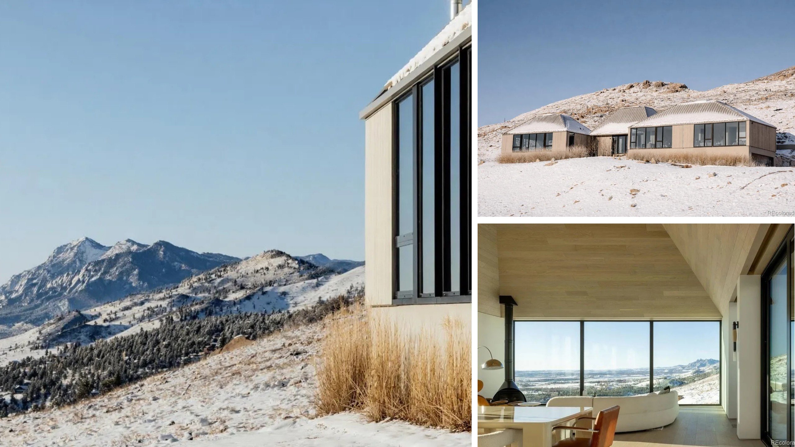 Striking designer new build with views of the Flatirons relists in ...