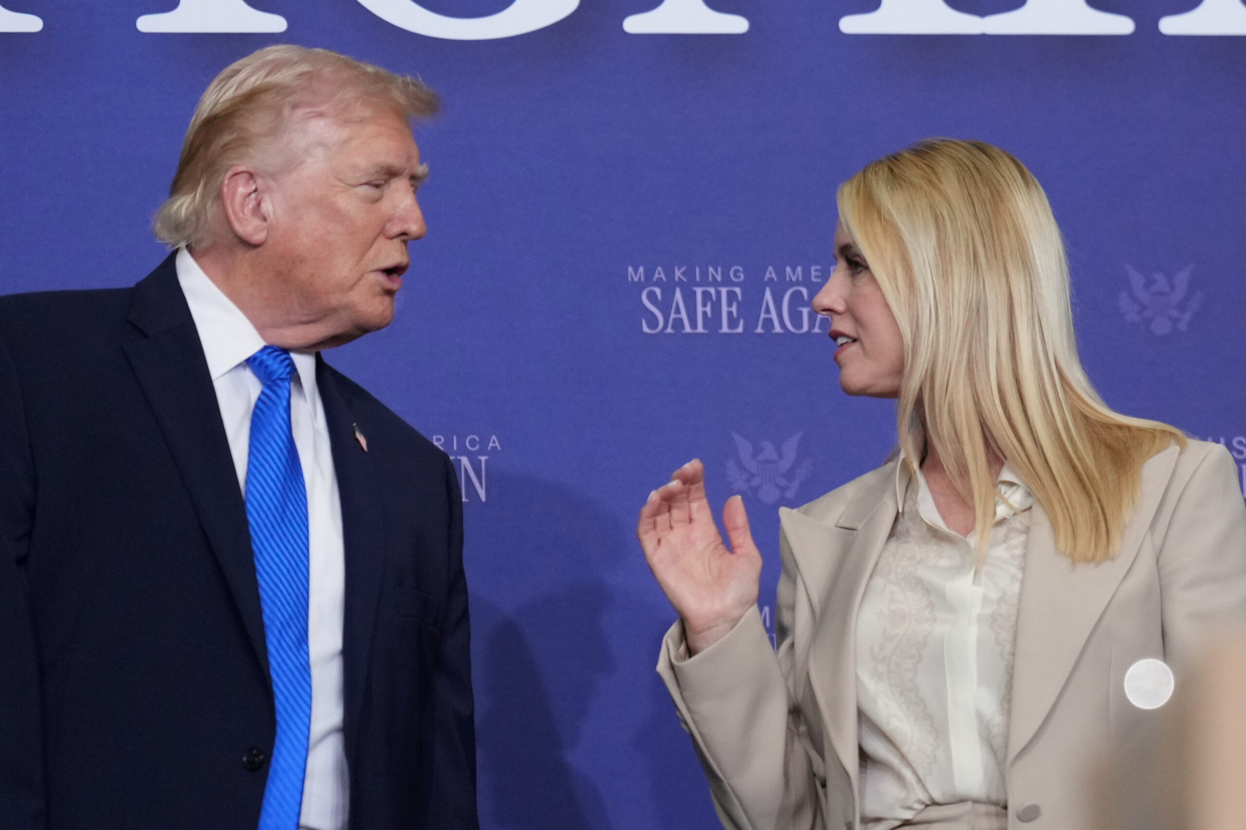 'Not true': Pam Bondi denies blaming Blanche for Epstein files bungle ...