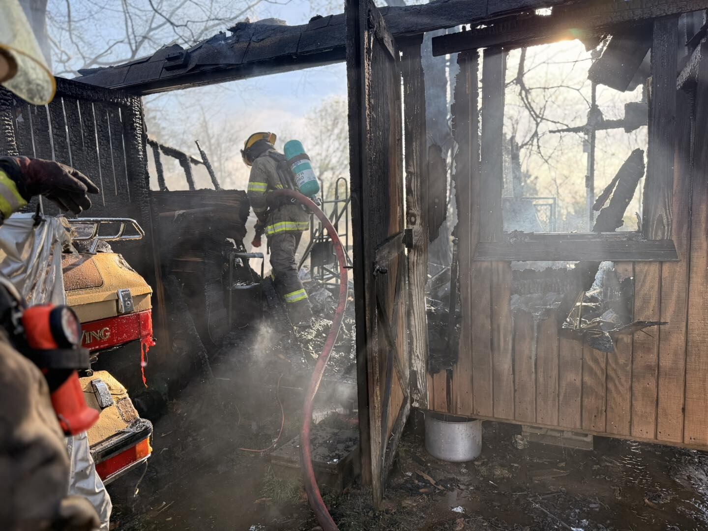 Two garages destroyed in reported explosion, fire in Giles County