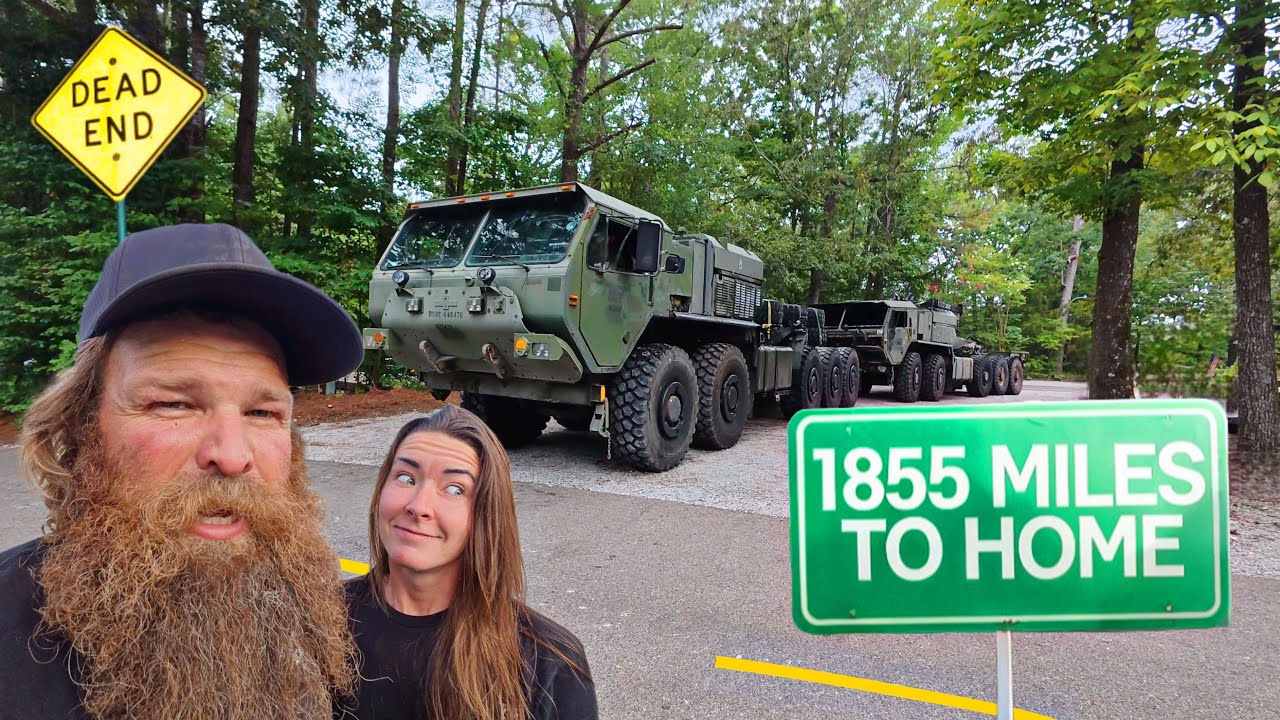 What it's like to tow a military giant 1,855 miles