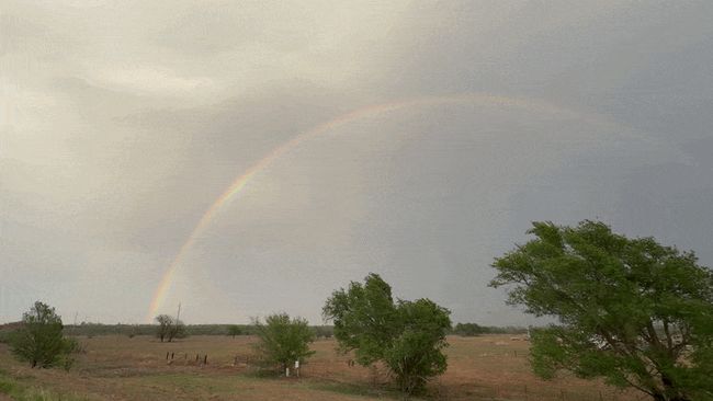 Stunning rainbow spotted after storms hit North Texas