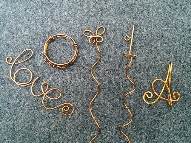 Basic guide letters from copper wire - DIY wire jewelry (voice and sub) 265