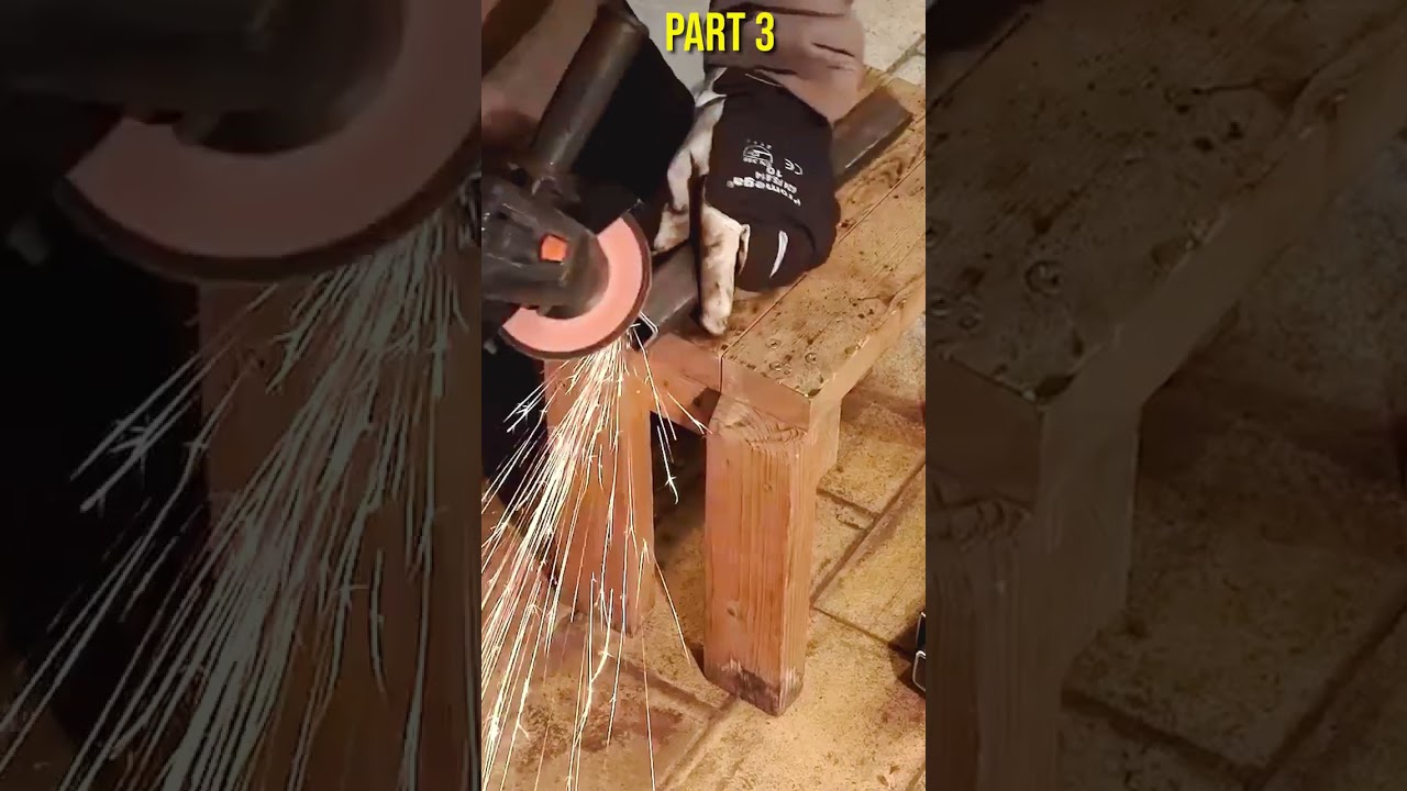 Working on creating my own adjustable belt sander grinder 🔨 part 3 # ...