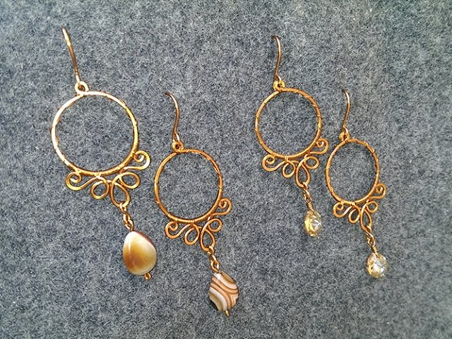 DIY henna-inspired wire-wrapped earrings | Step-by-step jewelry tutorial