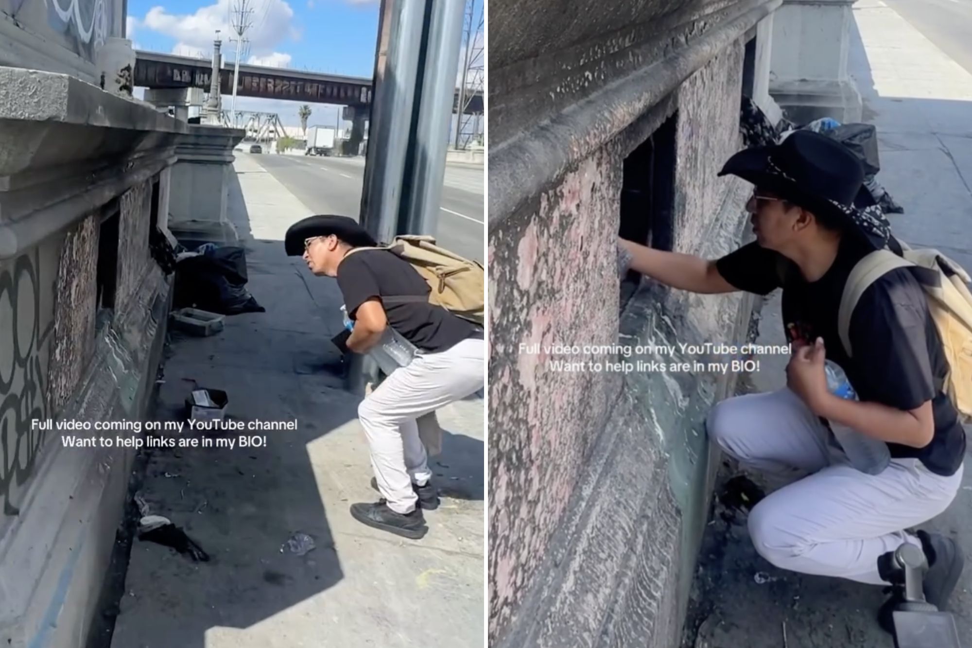 Homeless found living inside bridge pillars over LA River in latest ...