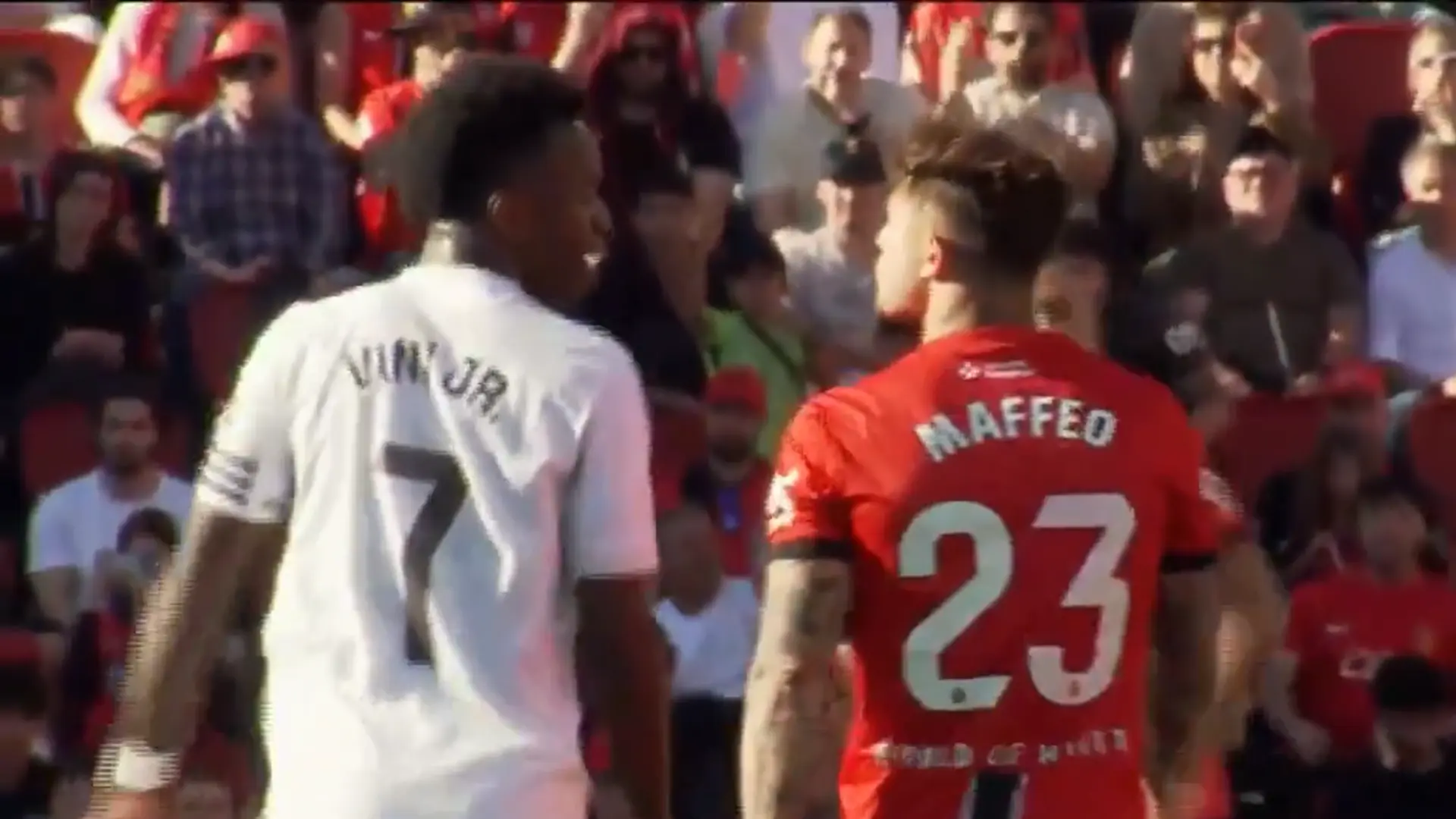 El nuevo encontronazo entre Maffeo y Vinicius en el Mallorca-Real ...
