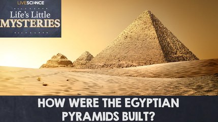 How were the Egyptian pyramids built?