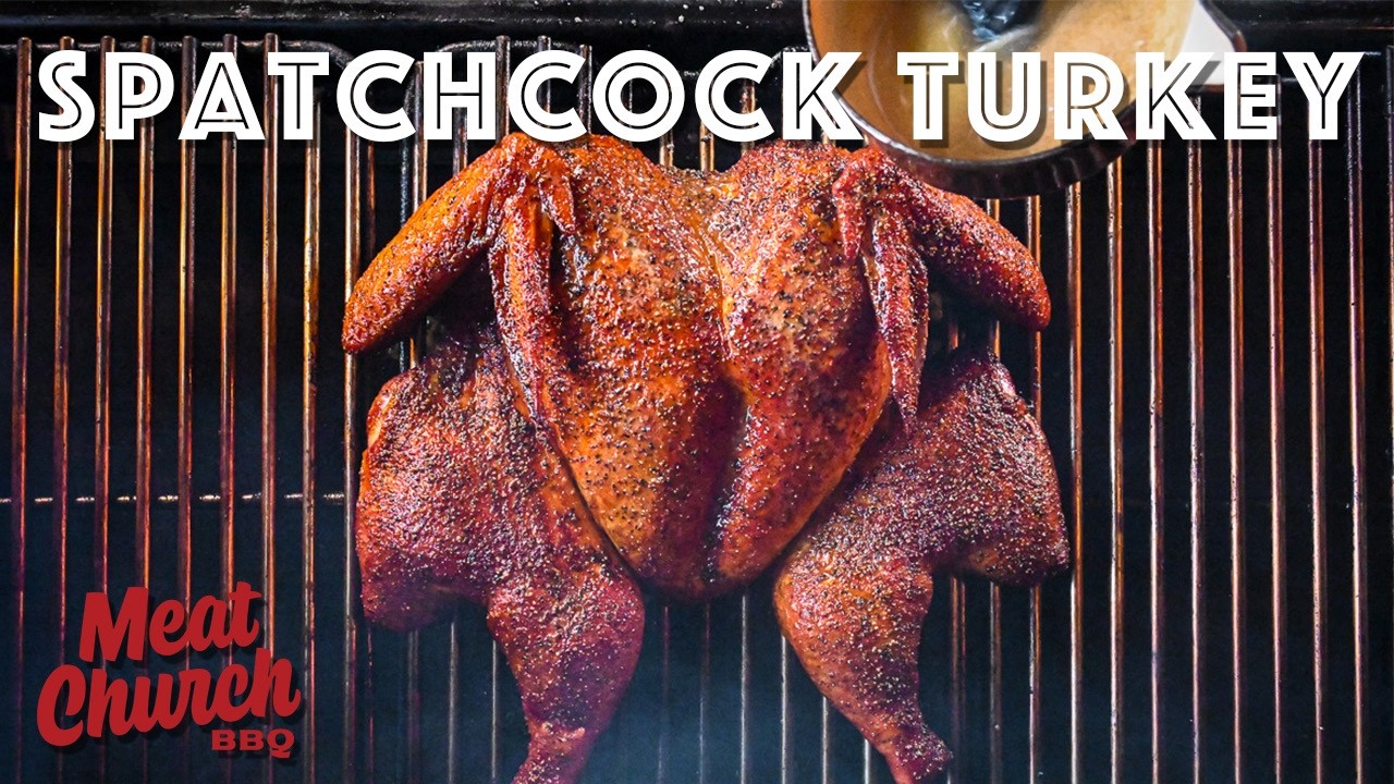 Smoke juicy turkey with crispy flavorful golden brown skin