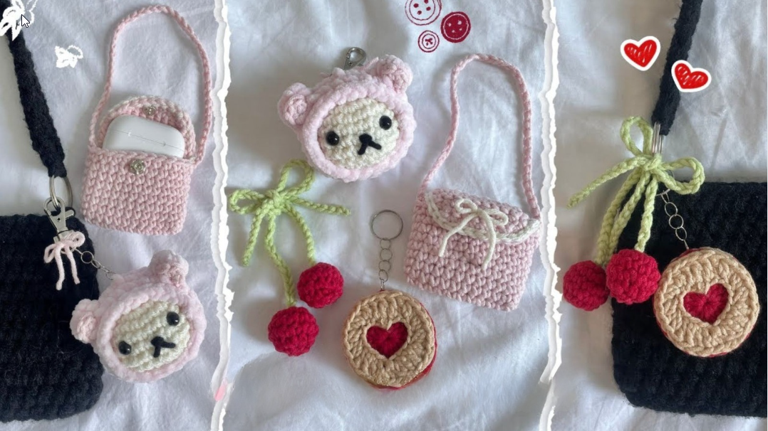 Quick & cute crochet projects bear keychain tutorial