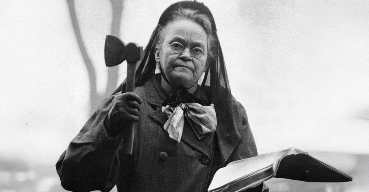 Carrie Nation said she was doing God’s work by destroying saloons but ...