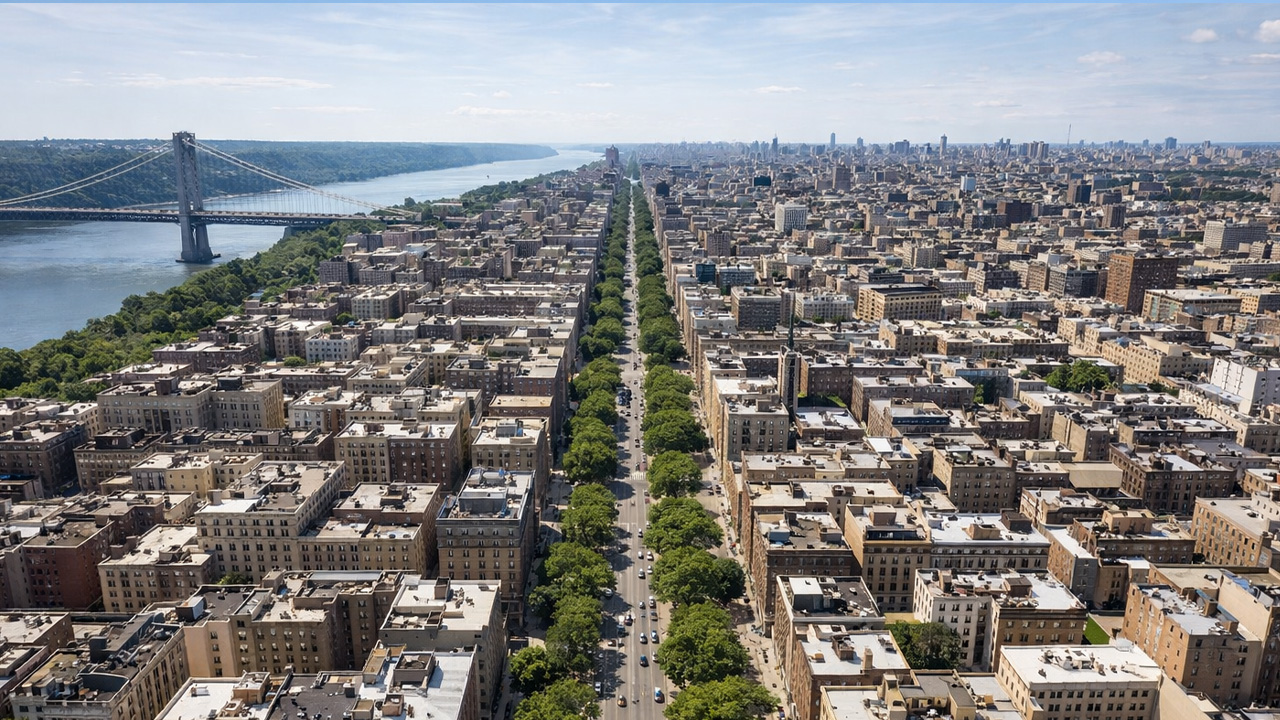Por que as ruas de Manhattan são retas e alinhadas?