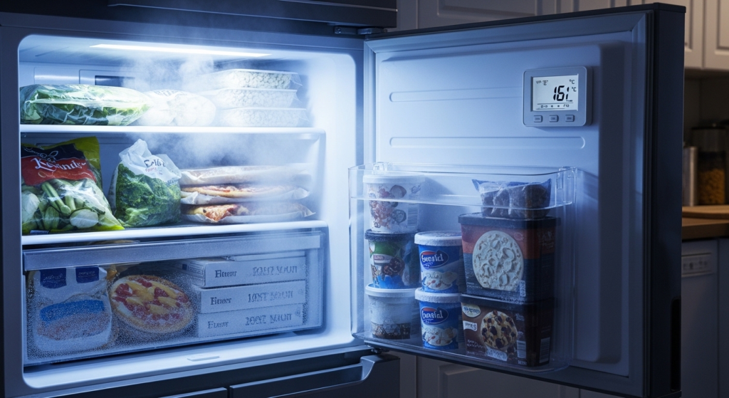 Noticed ice crystals on frozen food? Here is what it actually says ...