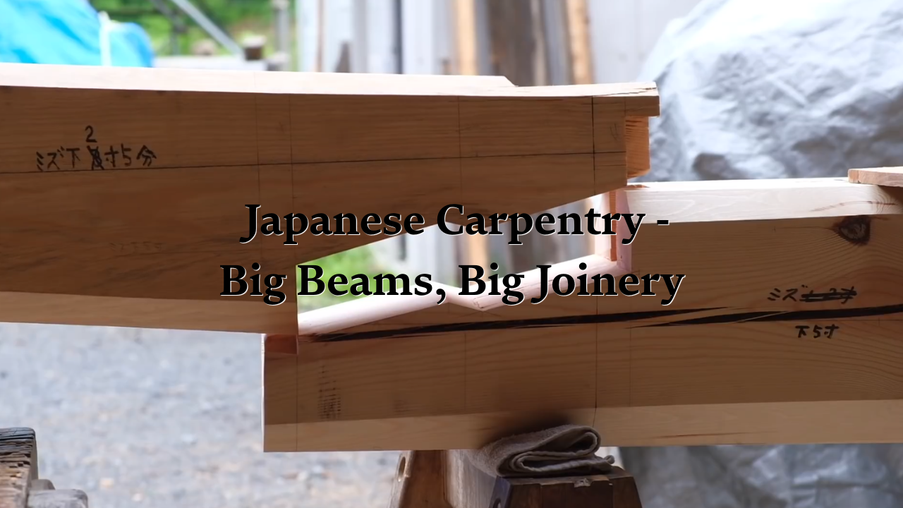 Traditional Japanese carpentry technique shows remarkable precision