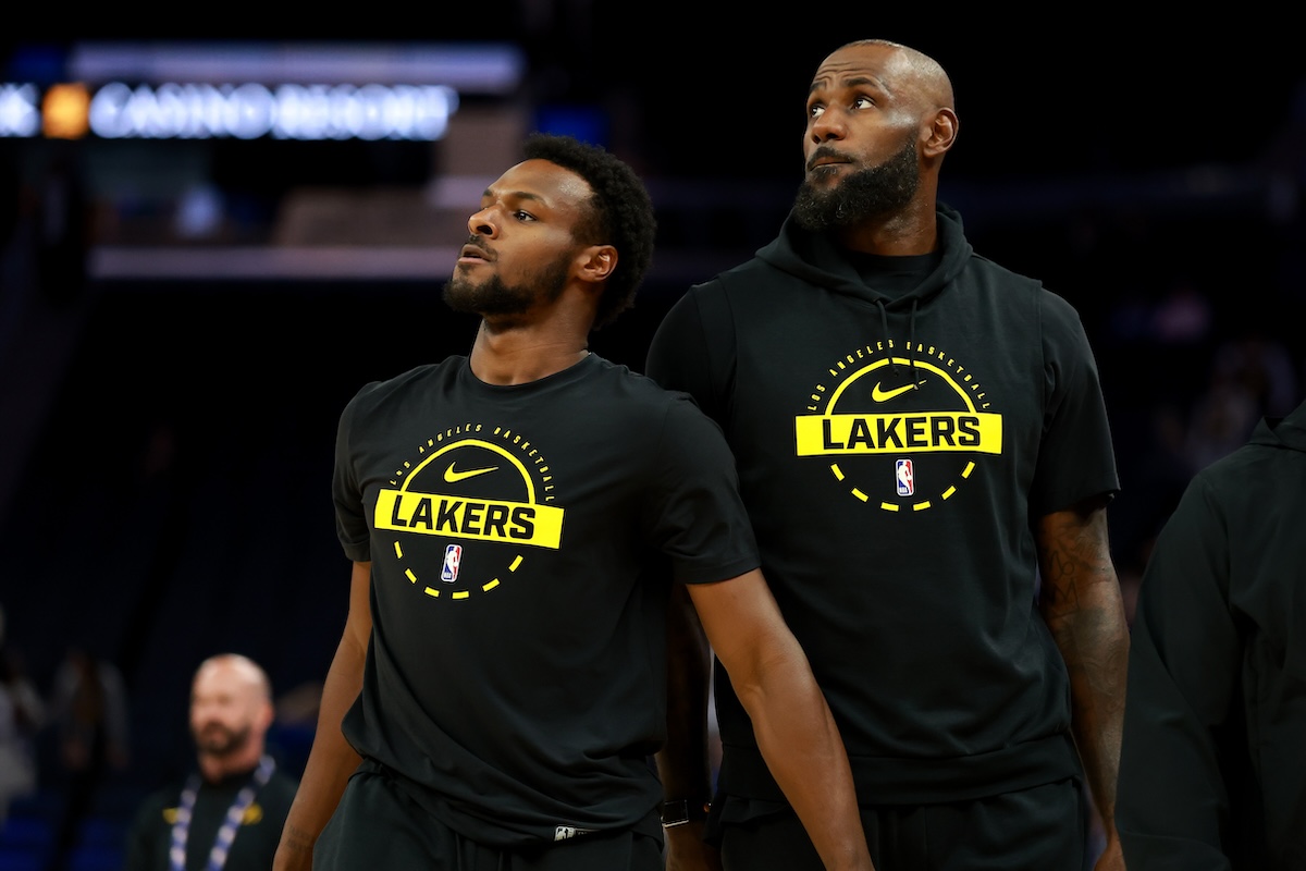LeBron James and Bronny James make history again as Lakers defeat Warriors