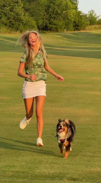 She loves to go golfing