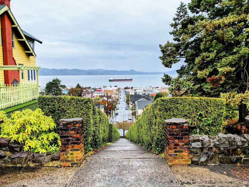 We found these quirky historic steps in Oregon built to make steep ...