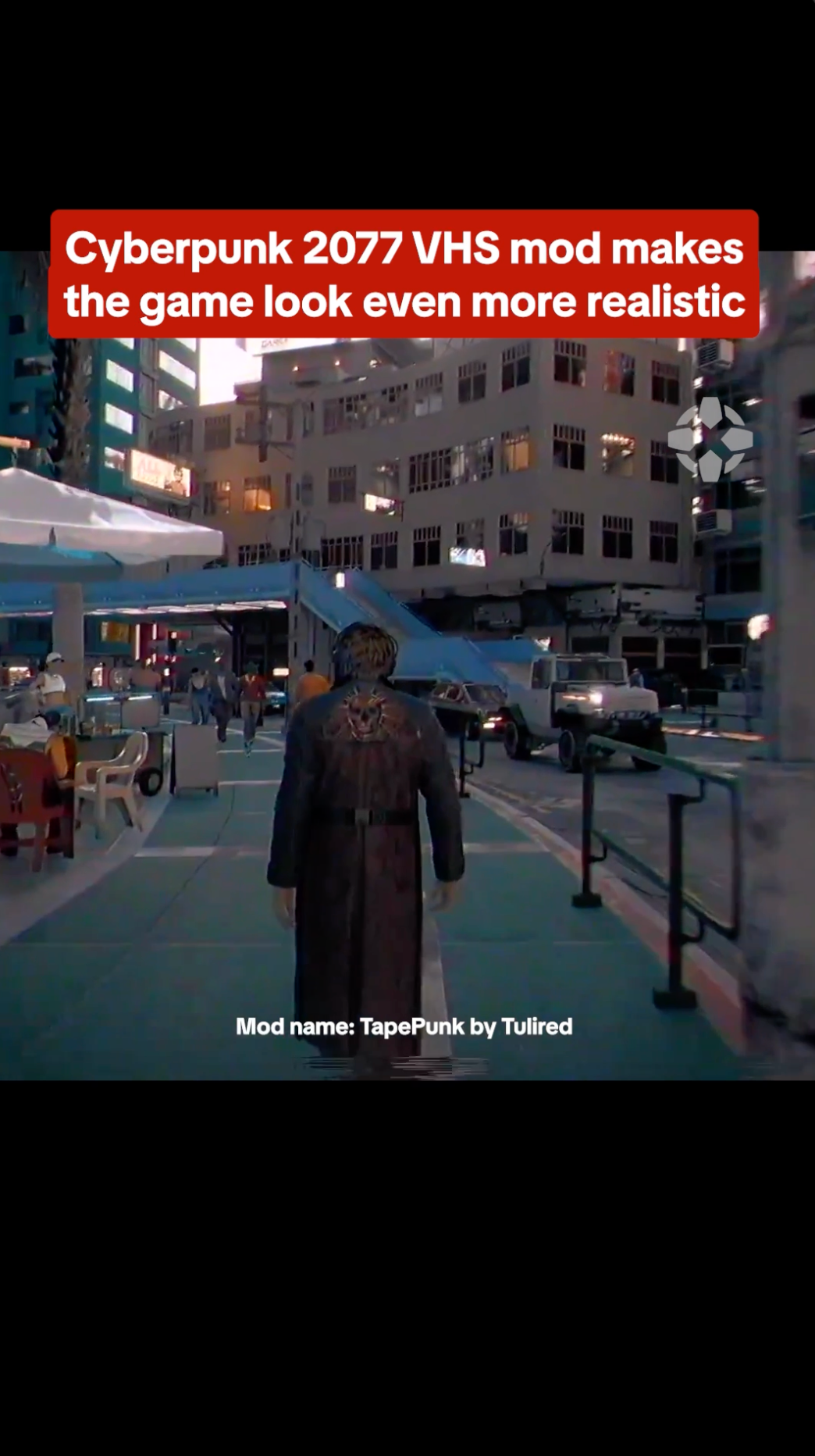 Cyberpunk 2077 VHS mod makes the game look even more realistic