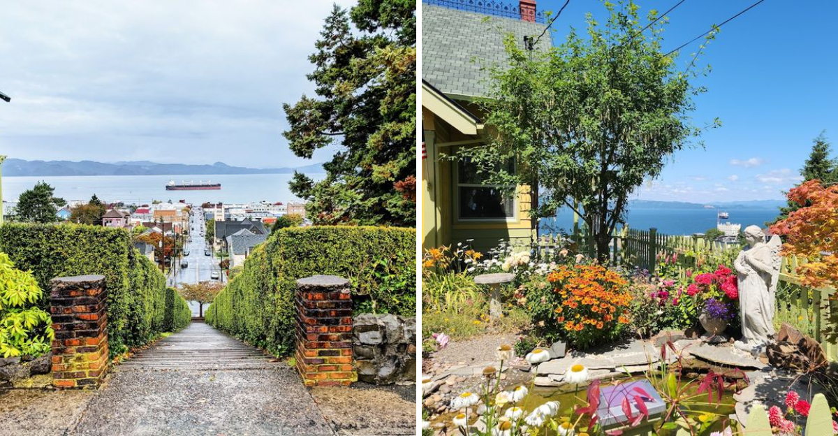 We found these quirky historic steps in Oregon built to make steep ...